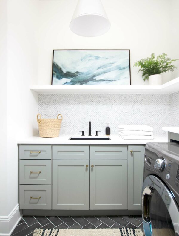 How to Decorate a Laundry Room - Plank and Pillow
