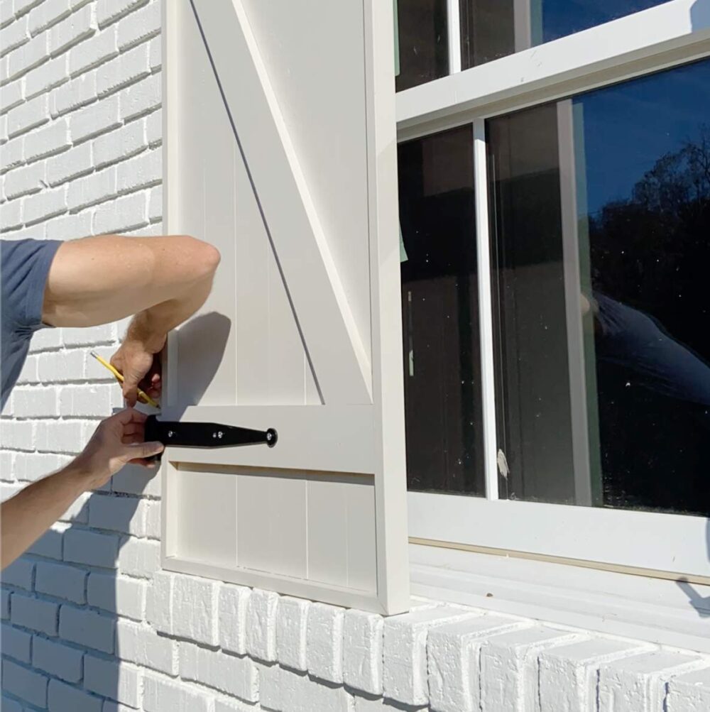 How to Build and Install Functional Wood Shutters - Plank and Pillow
