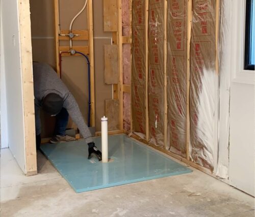 How to Build a Curbless Shower - Plank and Pillow