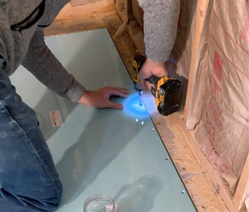 How to Build a Curbless Shower - Plank and Pillow