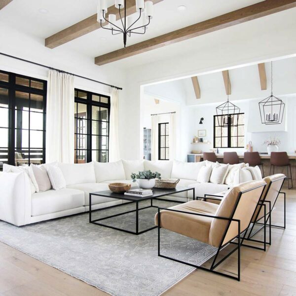 What Color to Paint or Stain Wood Beams on the Ceiling - Plank and Pillow