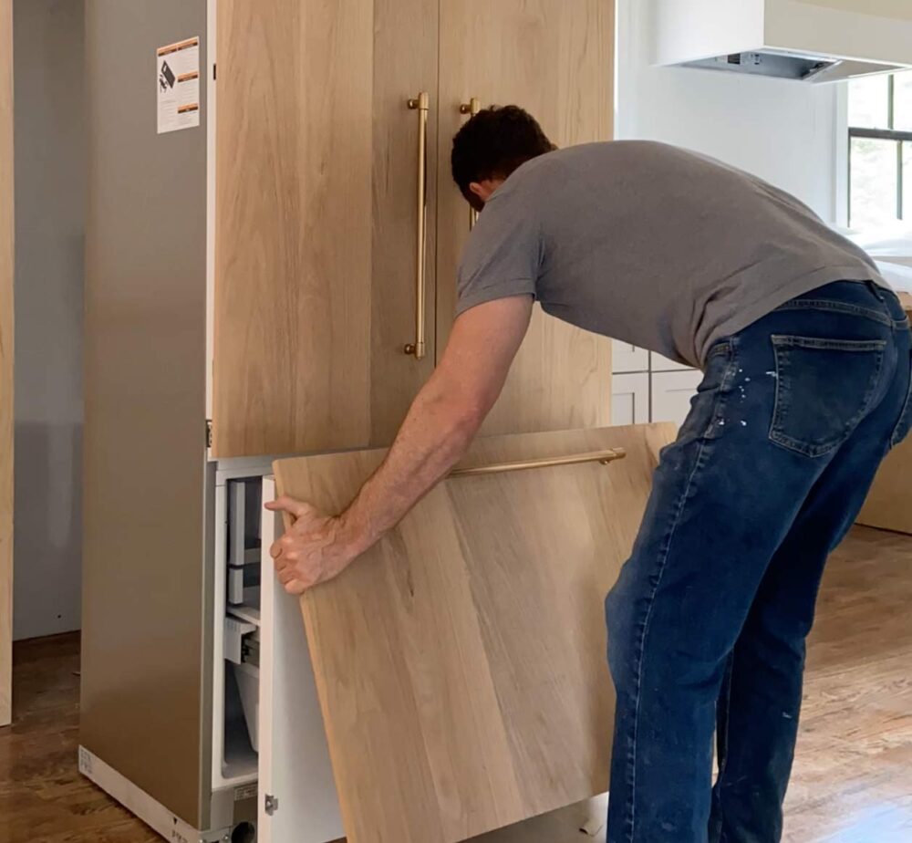 How to Build a Refrigerator Cabinet - Plank and Pillow