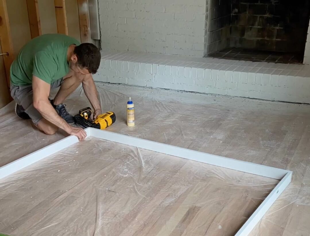 How to Build a Fireplace Surround - Plank and Pillow