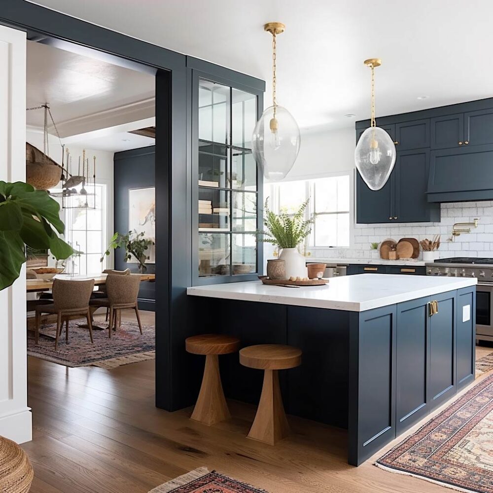 Stylish Kitchen Peninsula Ideas - Plank and Pillow
