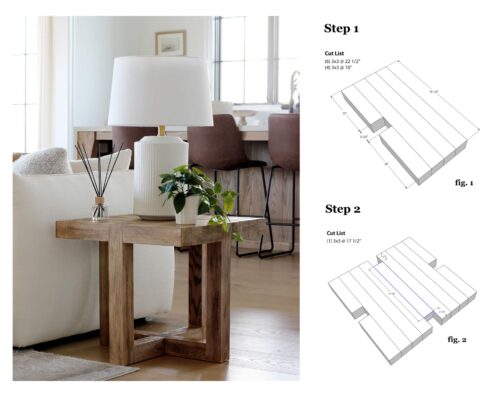 Side Table Plan - Plank and Pillow